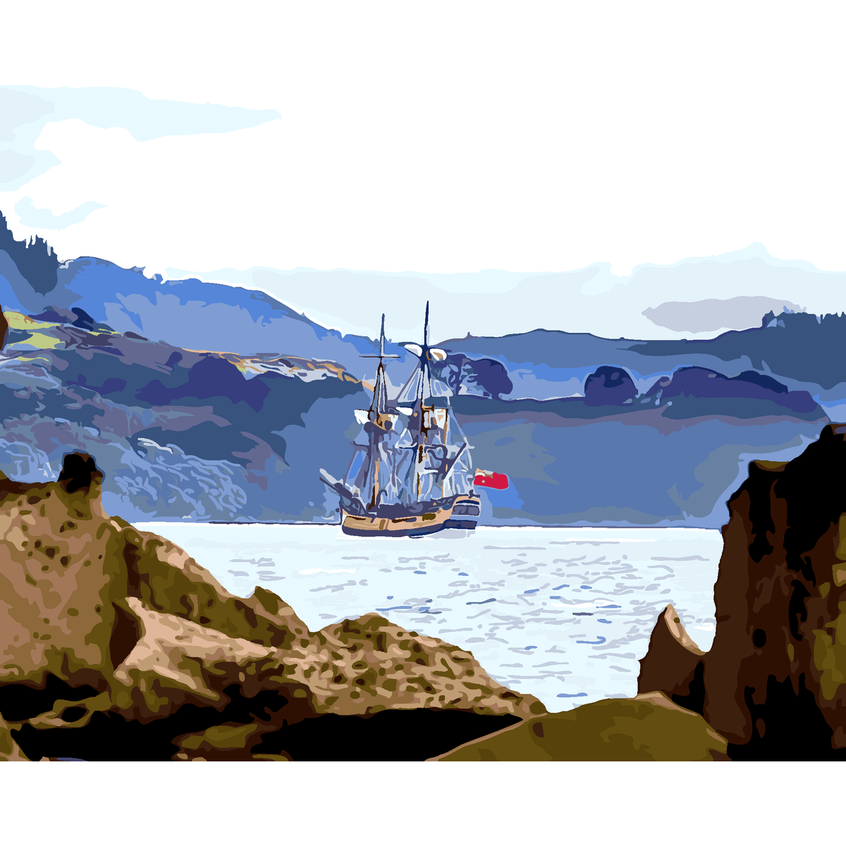 The Endeavour | Paint by Numbers Shipped Direct from NZ – Kiwi Paint by ...